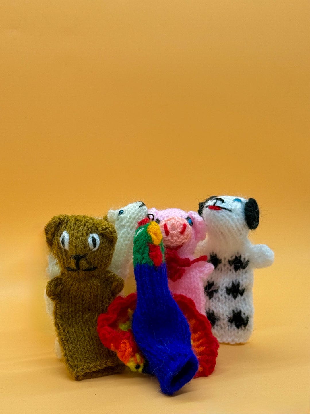Animal Finger Puppets | Set of 7 Handmade | Educational Toy ...