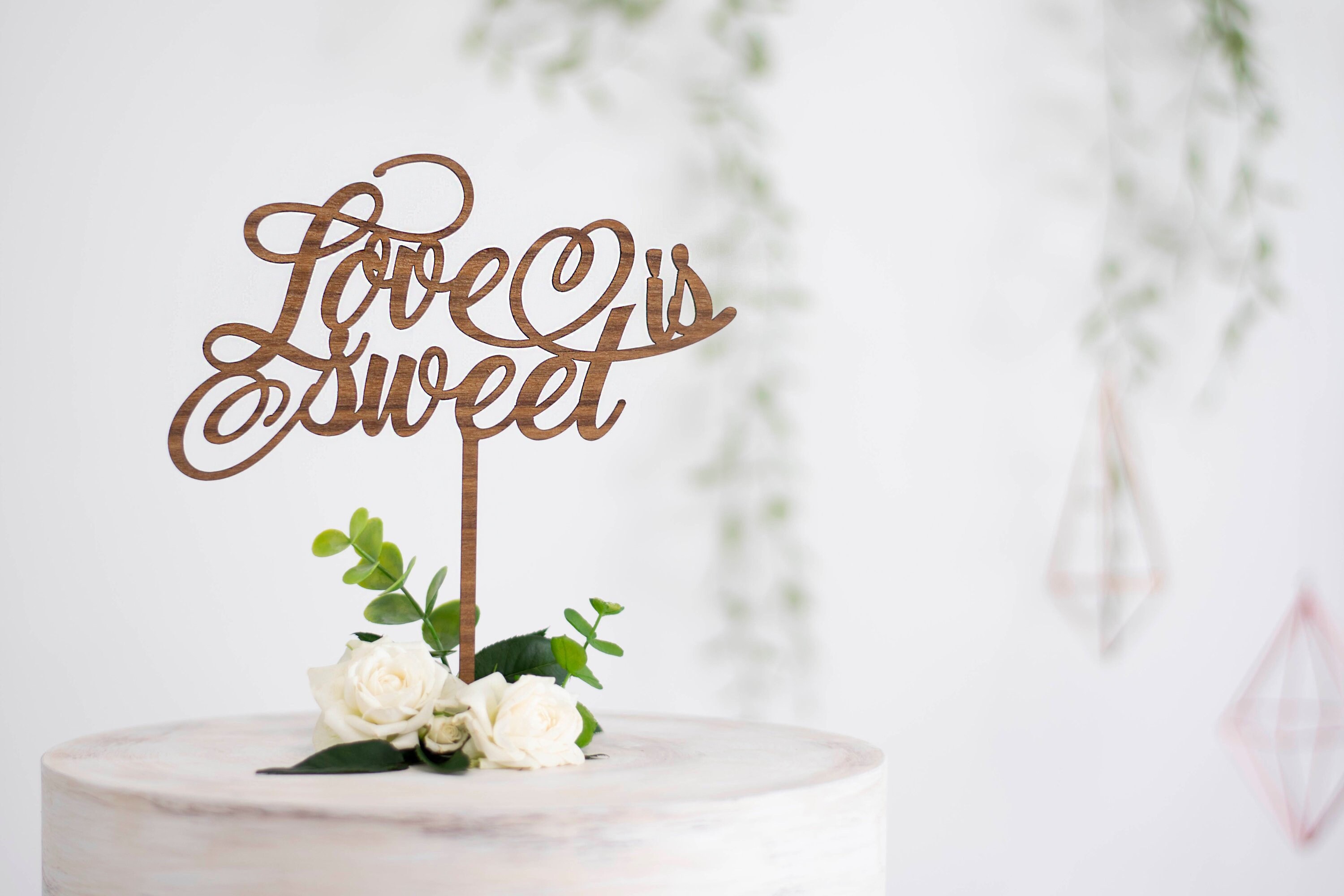 Cake Topper Name Cake Topper Rustic Wedding Customized Name | Etsy