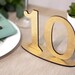 GOLD Table Numbers Wedding Table Decor Wooden Table Numbers - Etsy