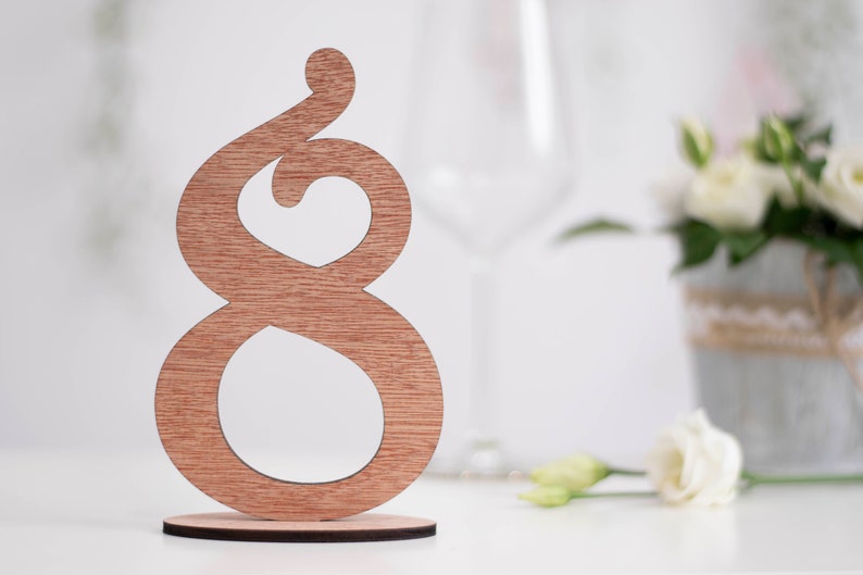 Table Centerpiece for Rustic Wedding Decor Wood Table Numbers, Wedding ...