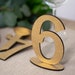 GOLD Table Numbers Wedding Table Decor Wooden Table Numbers - Etsy