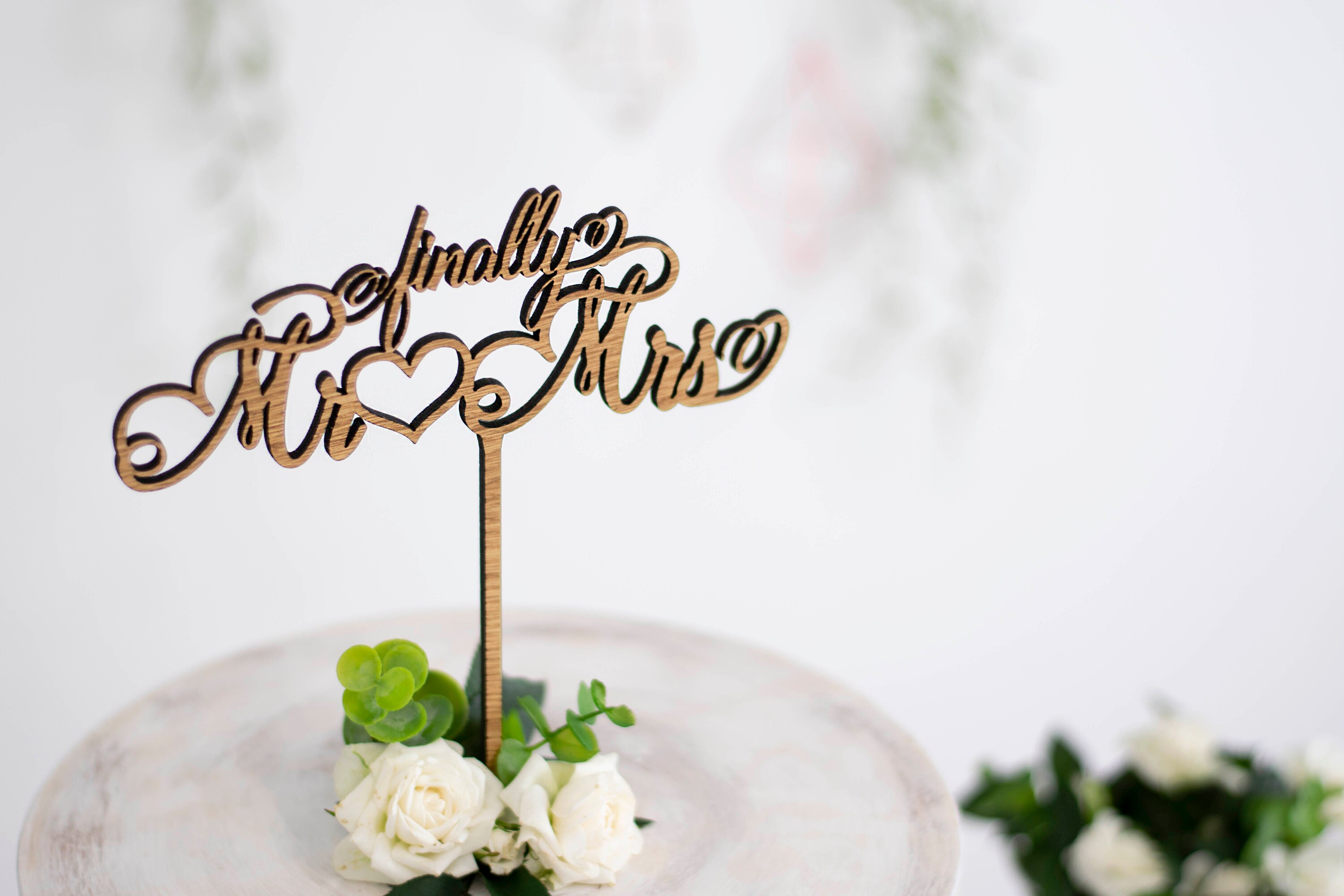 Cake Topper Name Cake Topper Rustic Wedding Customized Name - Etsy