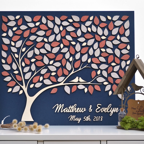 Wooden Tree Guest Book - Etsy