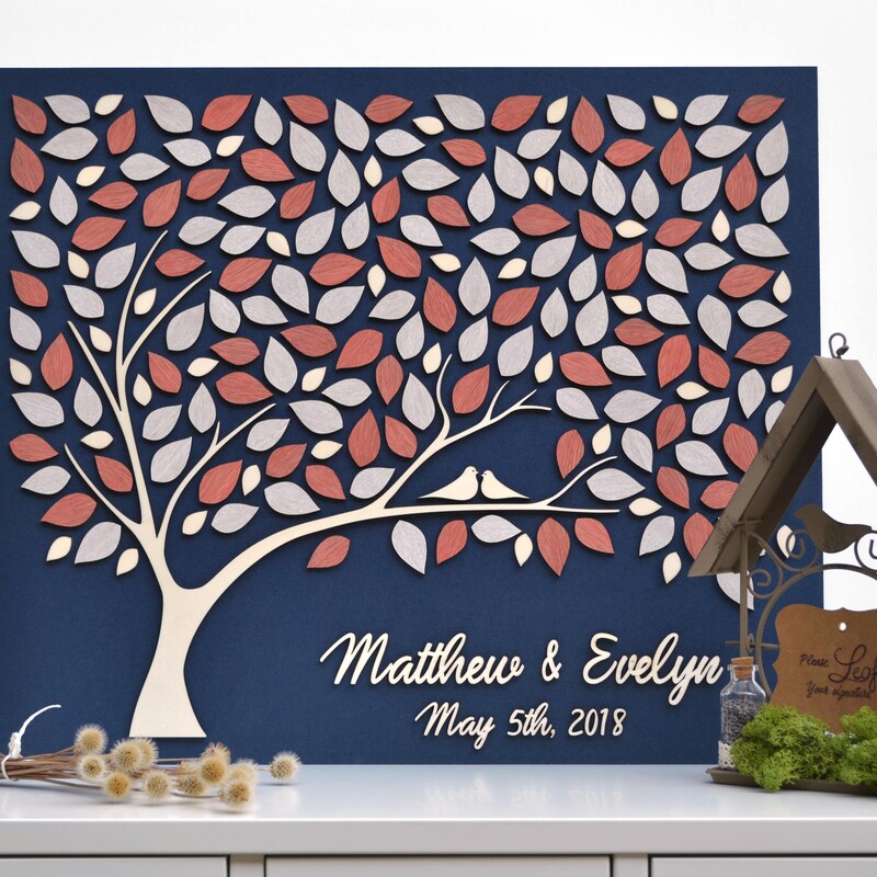 Wooden Tree Guest Book - Etsy