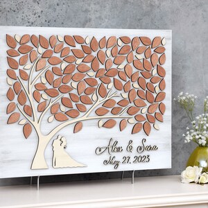 Wedding Guest Book Alternative, Wedding Tree Guestbook, Rustic Wedding ...
