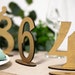 GOLD Table Numbers Wedding Table Decor Wooden Table Numbers - Etsy
