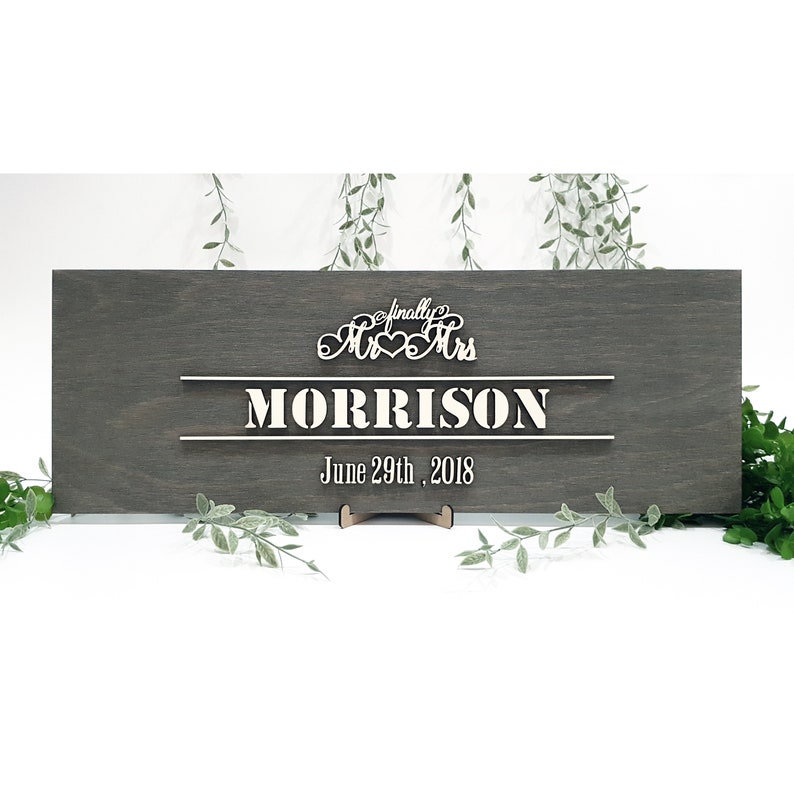 Wedding Sign Family Sign Wedding Decor Last Name Sign Custom - Etsy