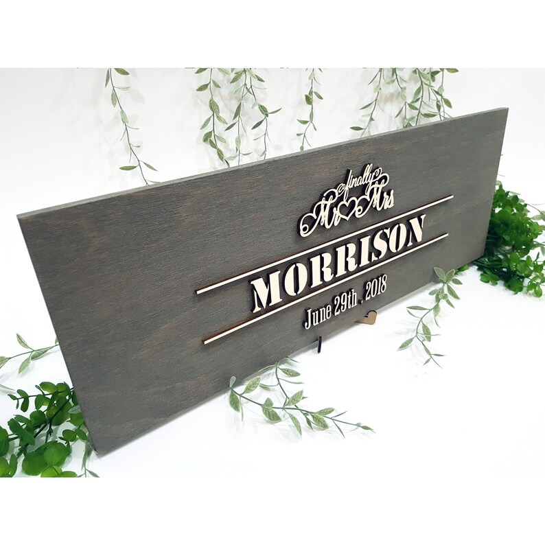Wedding Sign Family Sign Wedding Decor Last Name Sign Custom - Etsy