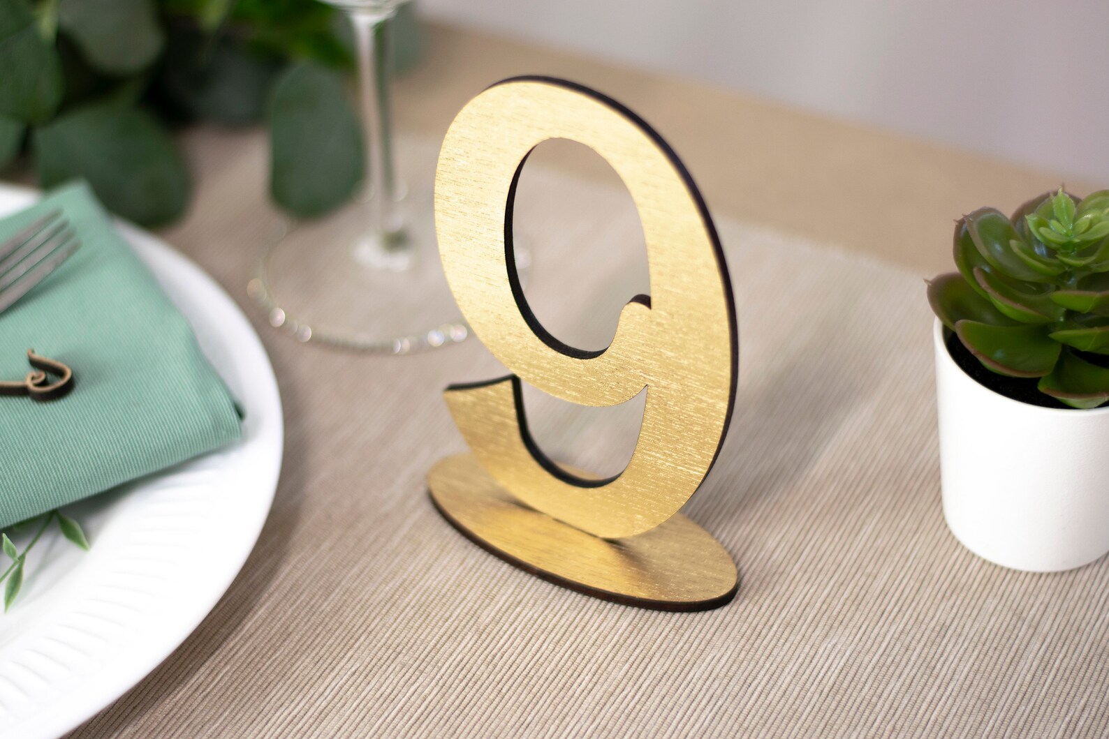 GOLD Table Numbers Wedding Table Decor Wooden Table Numbers | Etsy