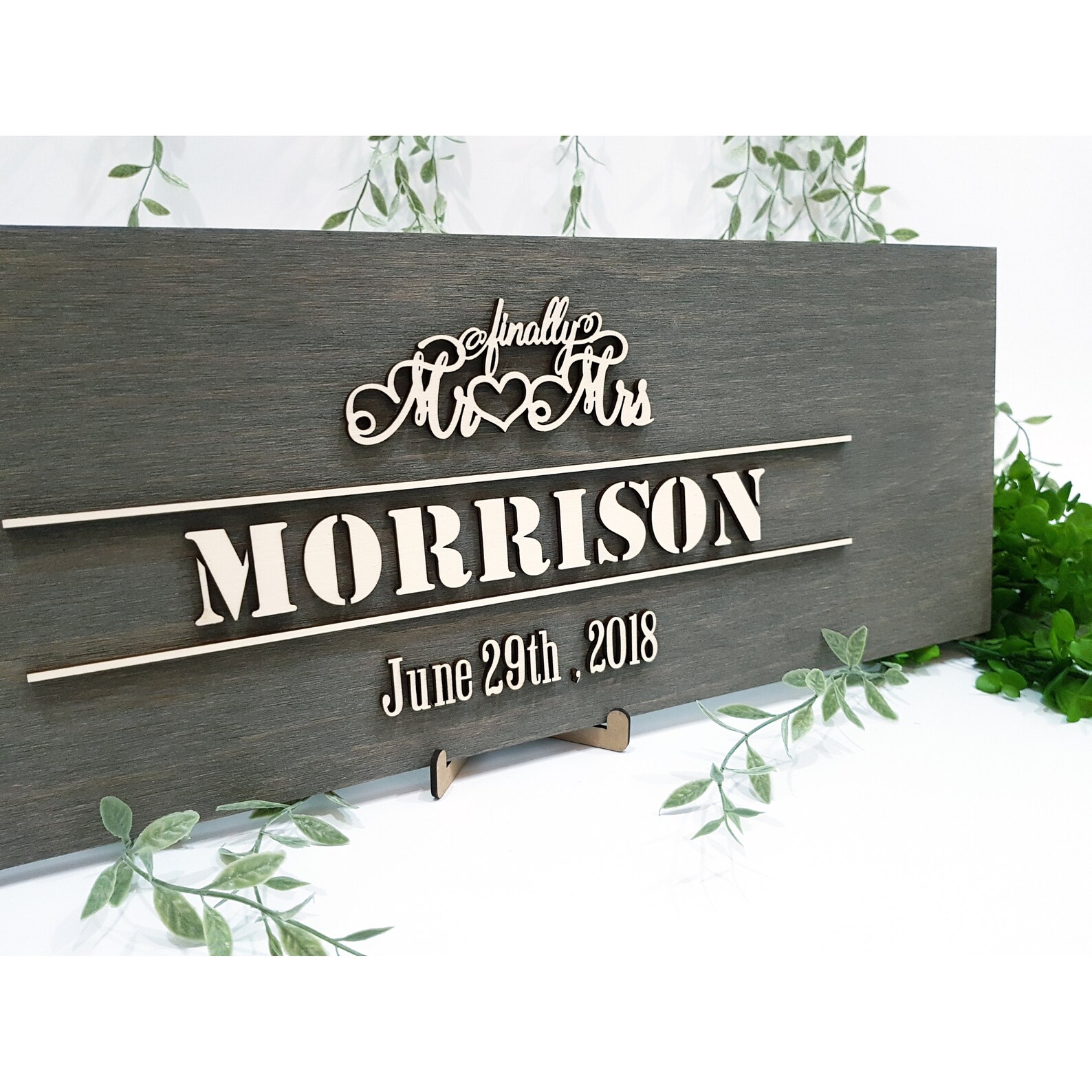 Wedding Sign Family Sign Wedding Decor Last Name Sign Custom - Etsy