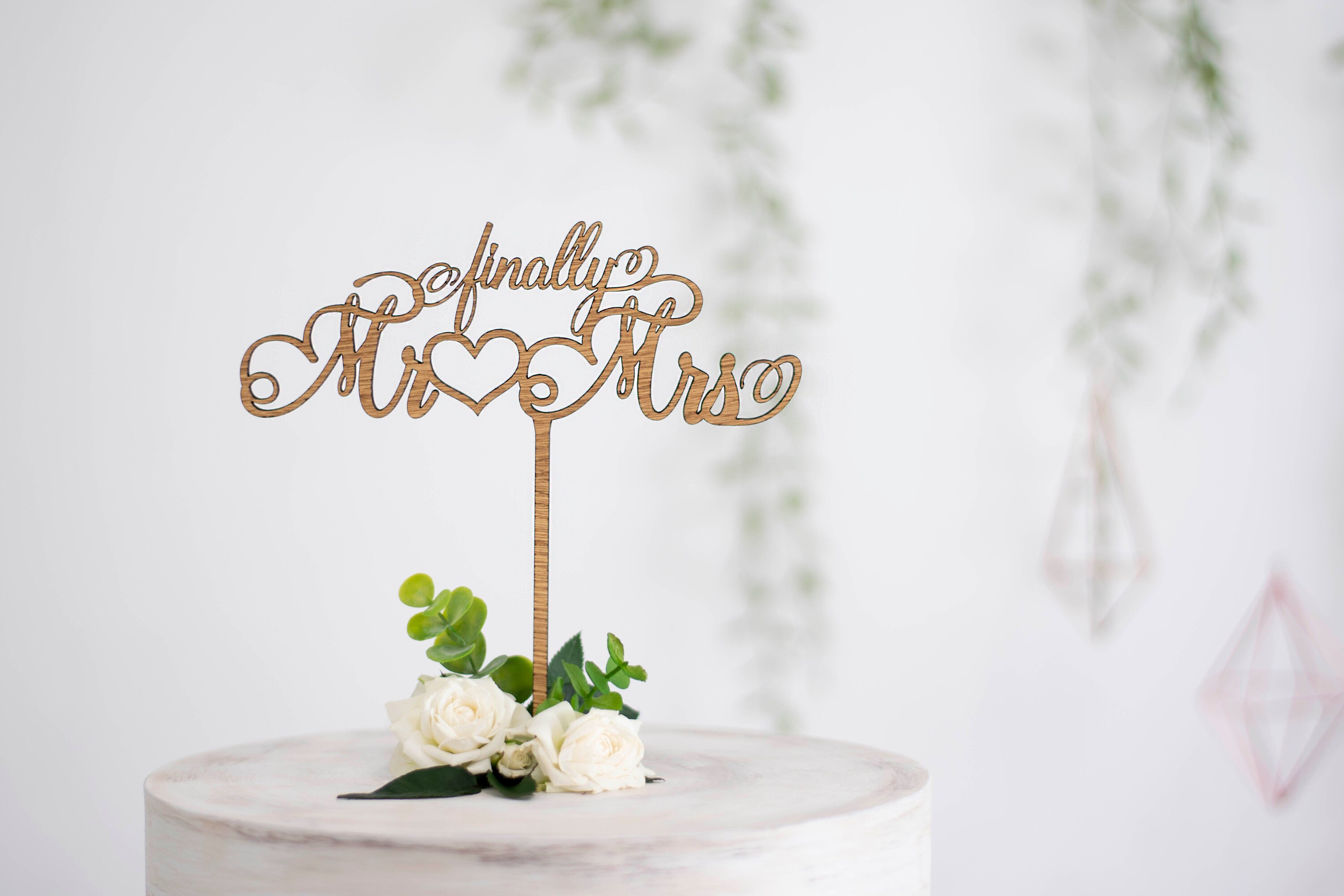 Cake Topper Name Cake Topper Rustic Wedding Customized Name - Etsy
