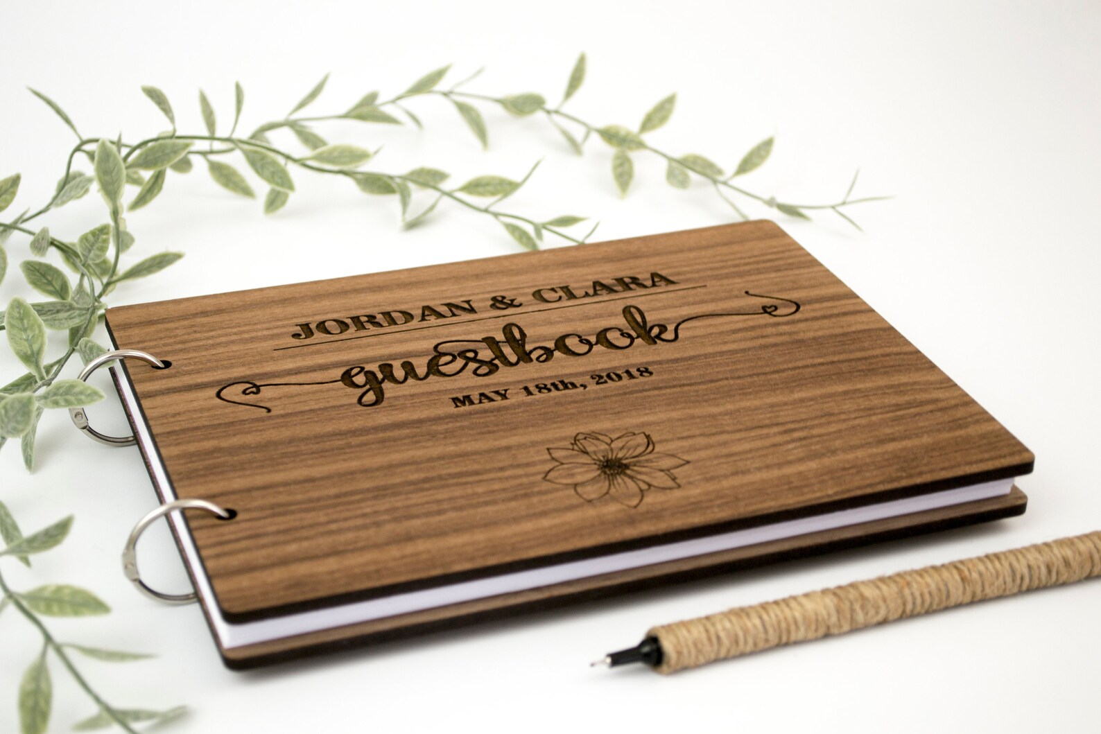 Wedding Guest Book Sign Wedding Album Rustic Wedding Guestbook - Etsy