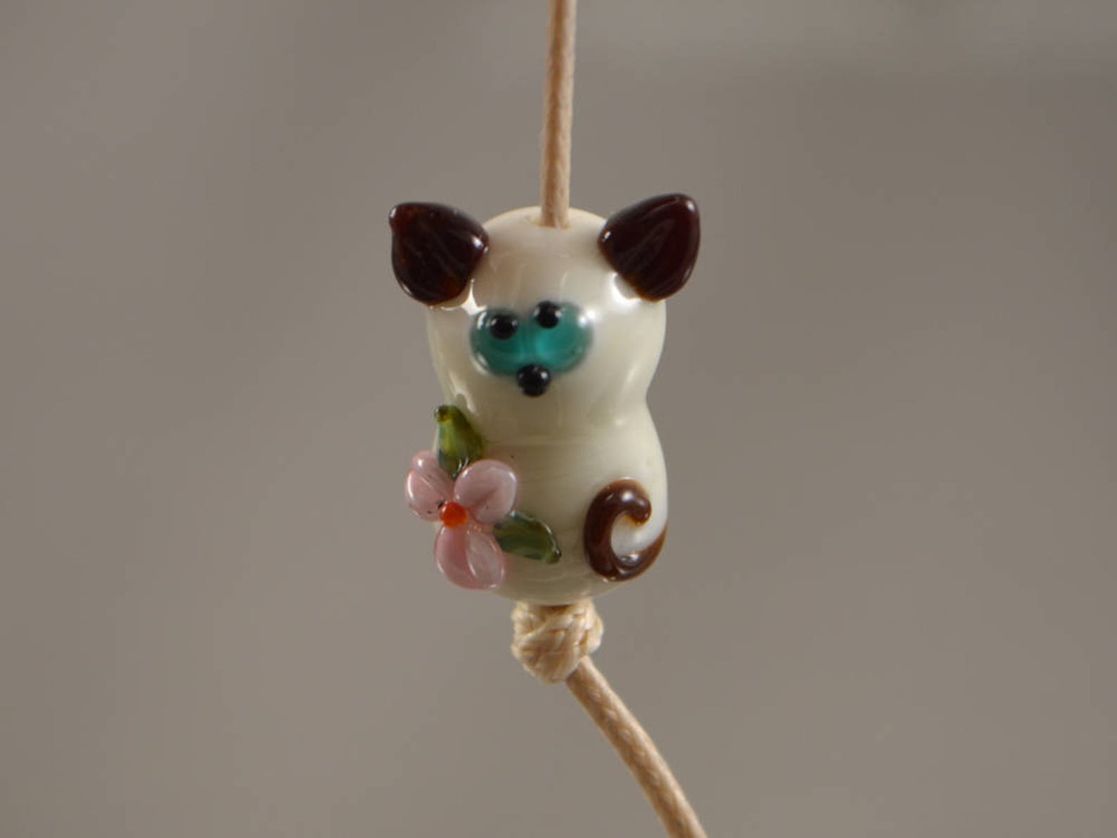 Handmade Lampwork Cat Beads Glass Cat Beads Lampwork Kitten Beads for ...