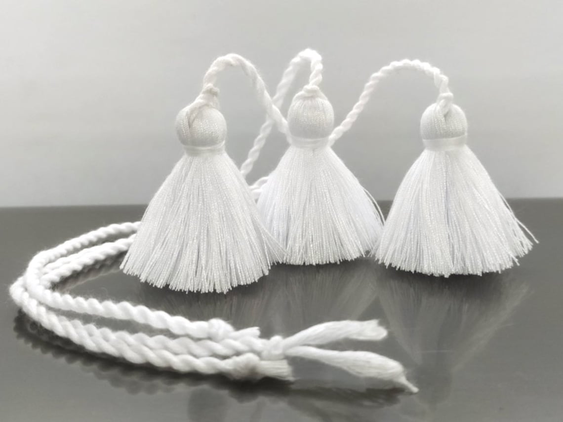 Cotton Tassels 1.57 Inch (4cm) for Linen Dresses, Tassels With 20cm ...