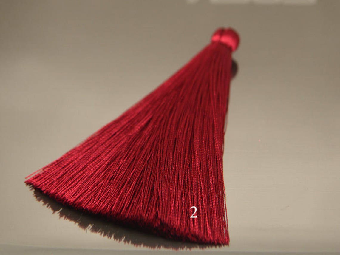 Red Silk Tassel for Pendant Tassels for Earrings Red Tassel - Etsy