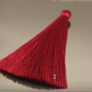 Red Silk Tassel for Pendant Tassels for Earrings Red Tassel Earrings ...