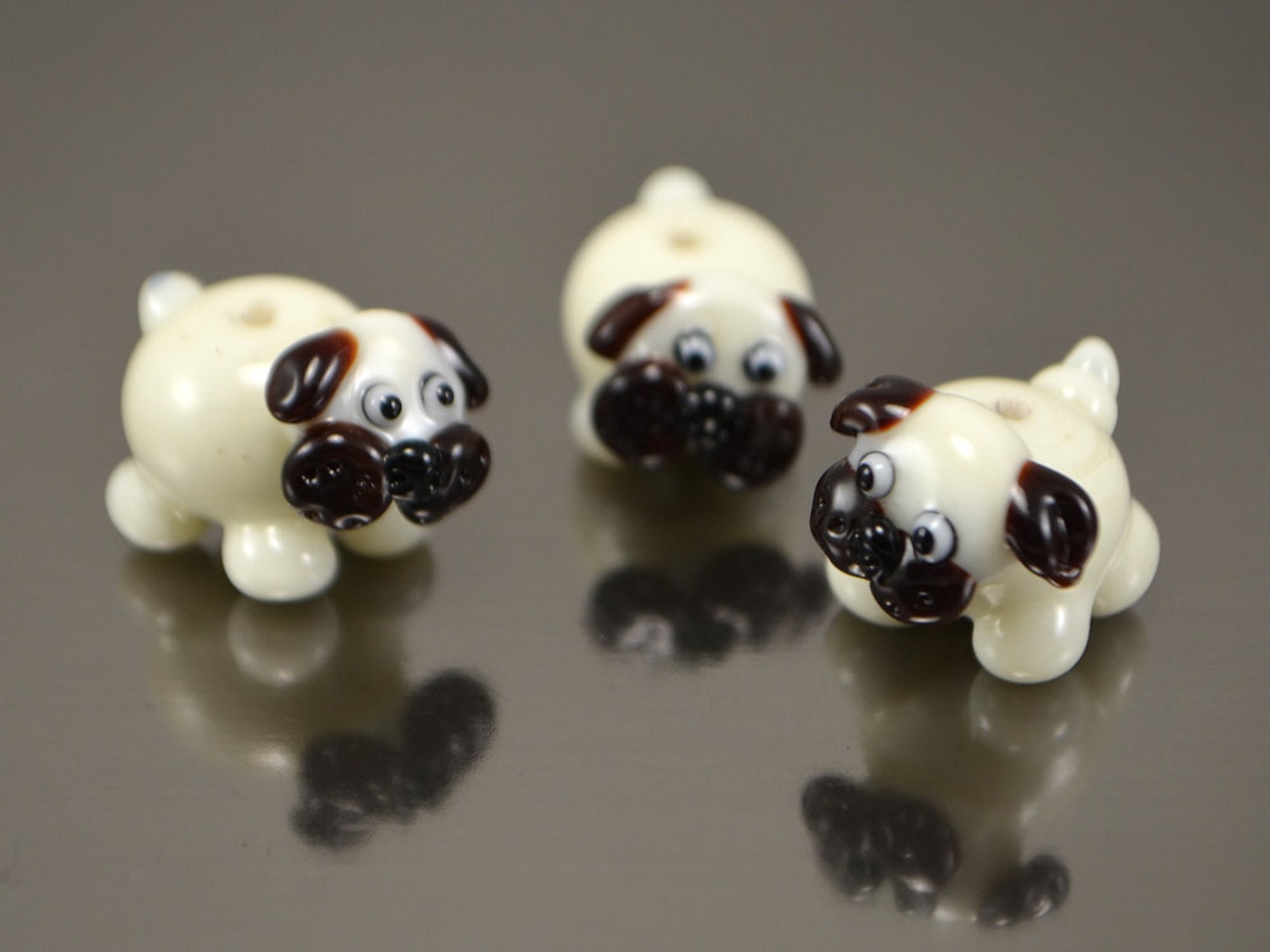 Handmade Glass Dog, Animal Bead Charms, Home Animal, Pet Beads ...