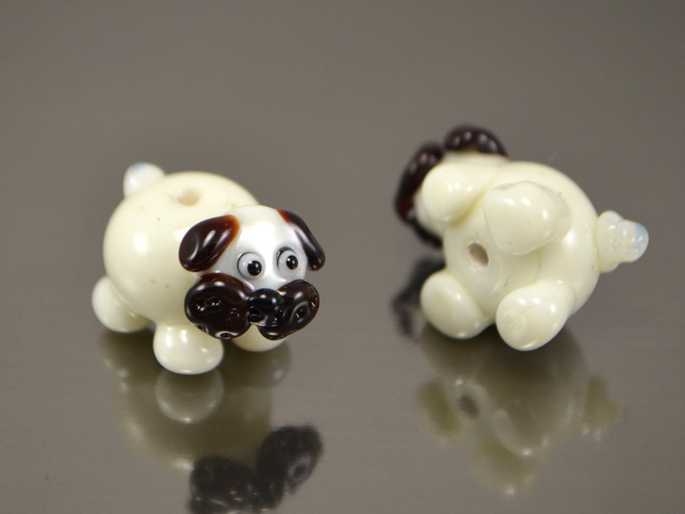 Handmade Glass Dog, Animal Bead Charms, Home Animal, Pet Beads ...