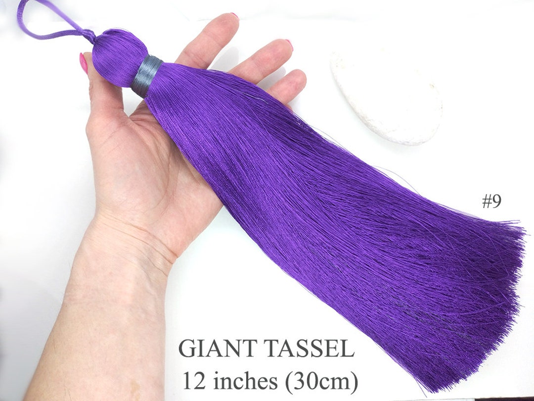 JUMBO Silk Tassel 12 Inches (30cm), GIANT Tassel, Big Tassel, Large ...