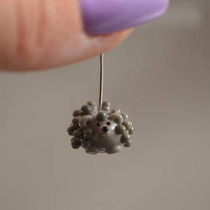 Lampwork Hedgehog Beads 3 Colors, Glass Hedgehog Beads, Lampwork ...