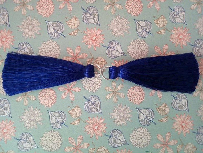 Extra Thick Dark Cobalt Blue Silk Tassels 3 Inch 7.5cm With | Etsy