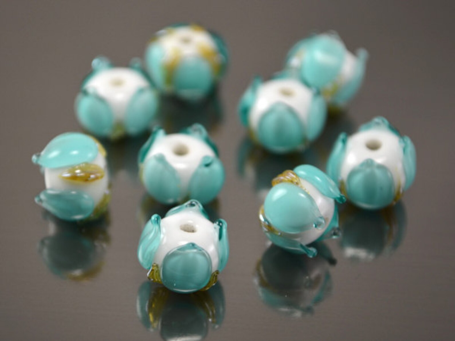 Handmade Lampwork Beads Flower Glass Beads for Jewelry Making - Etsy