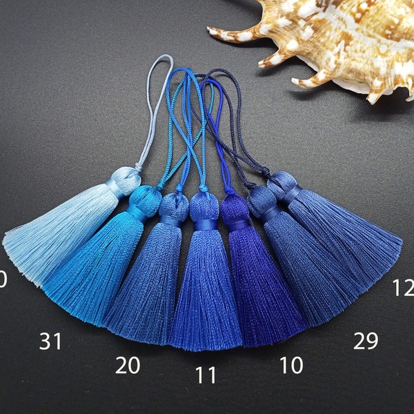 Navy Blue Tassels - Etsy