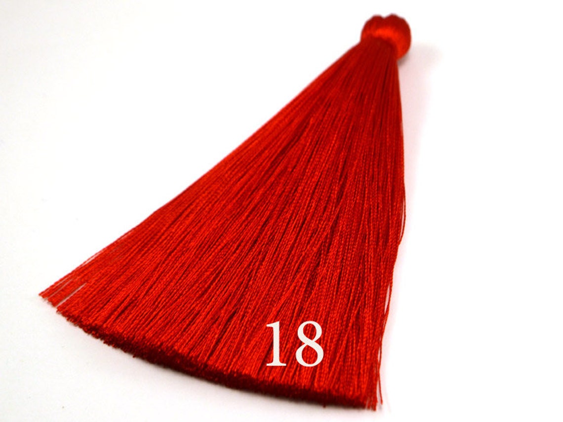 Red Silk Tassel for Pendant Tassels for Earrings Red Tassel - Etsy