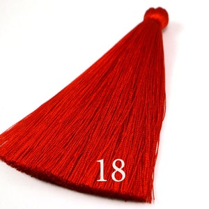 Red Silk Tassel for Pendant Tassels for Earrings Red Tassel Earrings ...