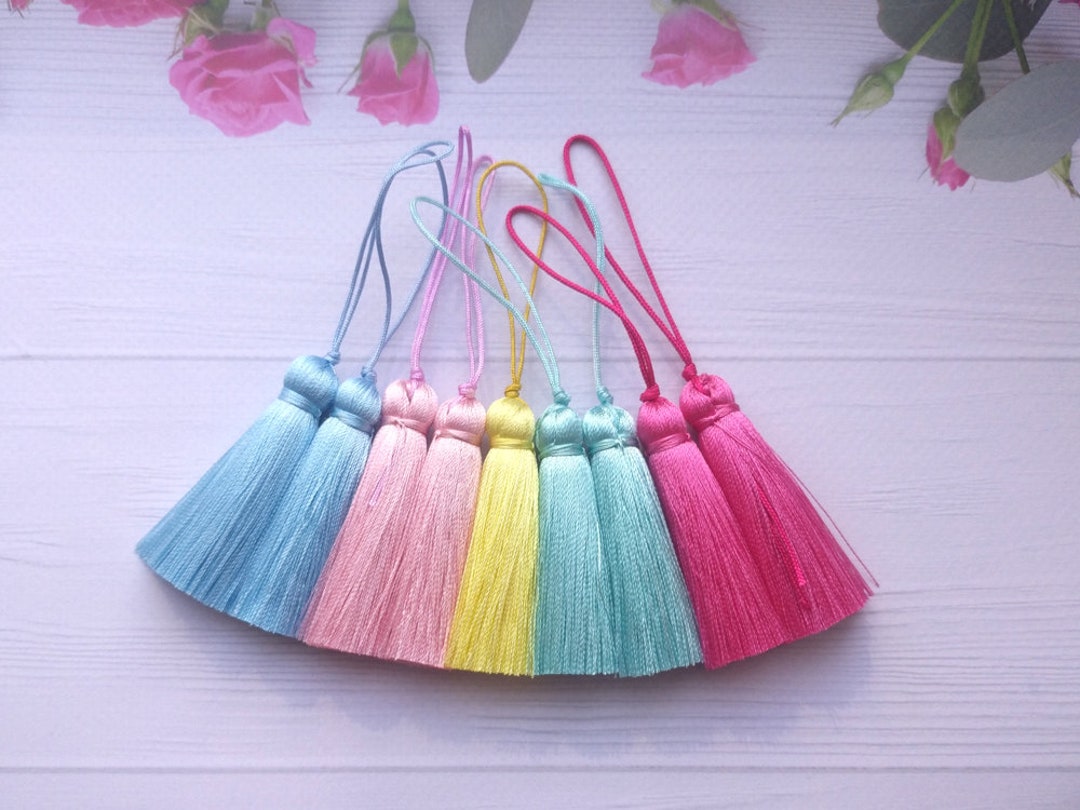 2 Inches Mini Tassels With Thread Loop, Short Tassel, Tiny Tassel ...