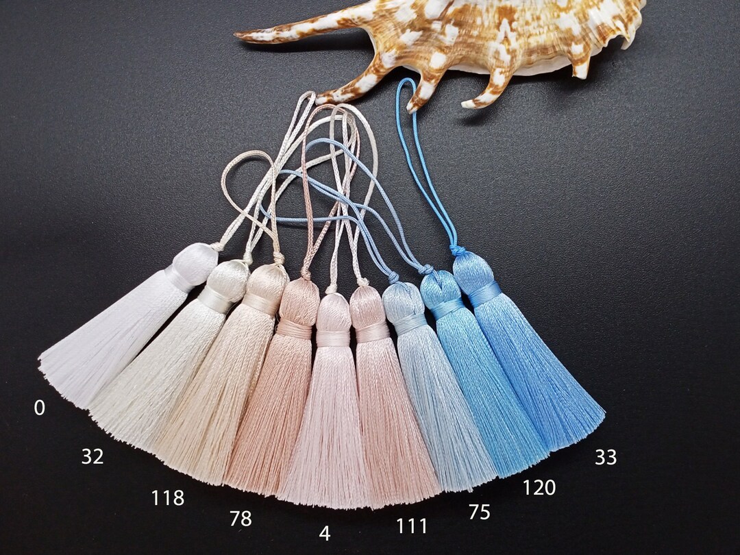 Pastel Blue 2 Inch Silk Tassels, Pastel Pink Tassels, 5cm Tassels ...
