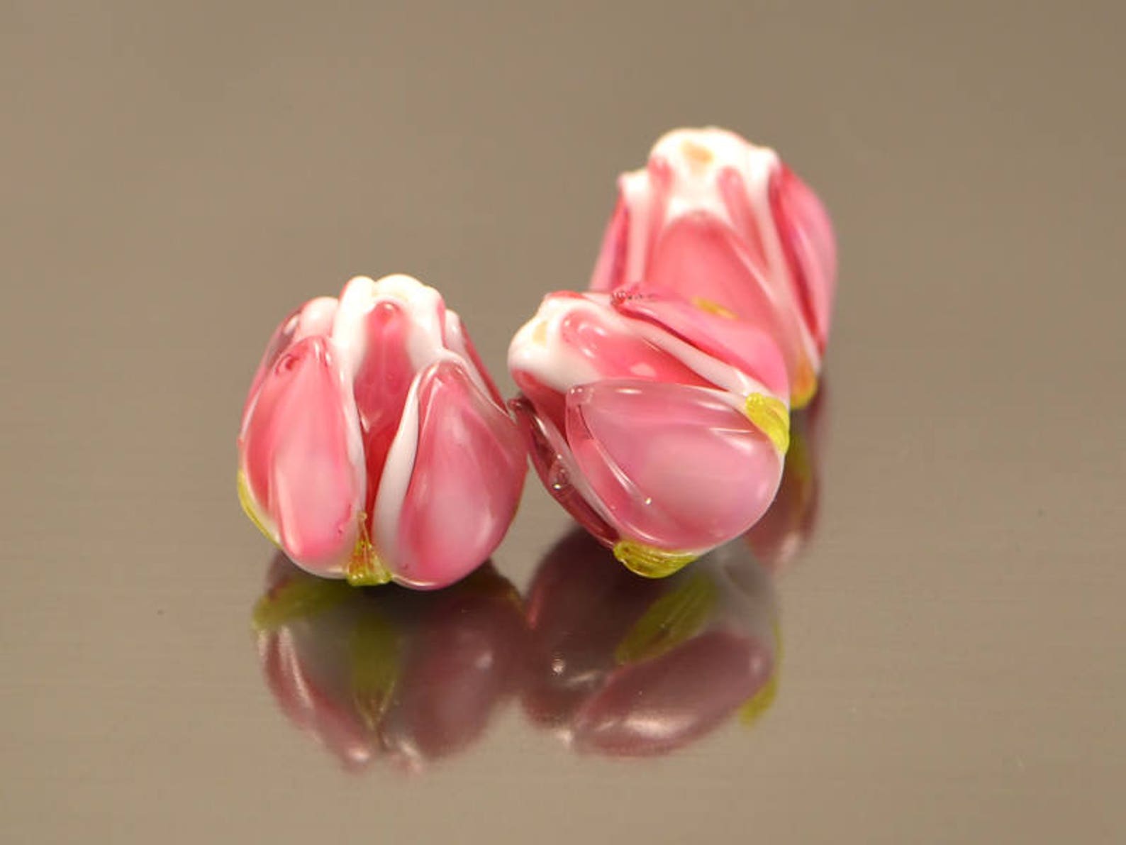 Handmade Beads Lampwork Beads Lampwork Flower Beads Floral - Etsy