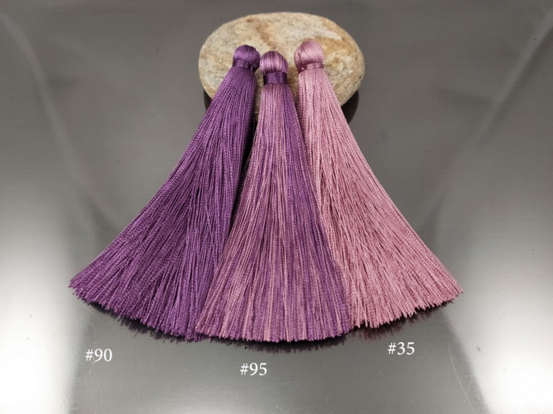 Plum Purple 4 Inches Tassels Mauve Tassels Dusty Purple Tassels Tassel Supplies Decorative