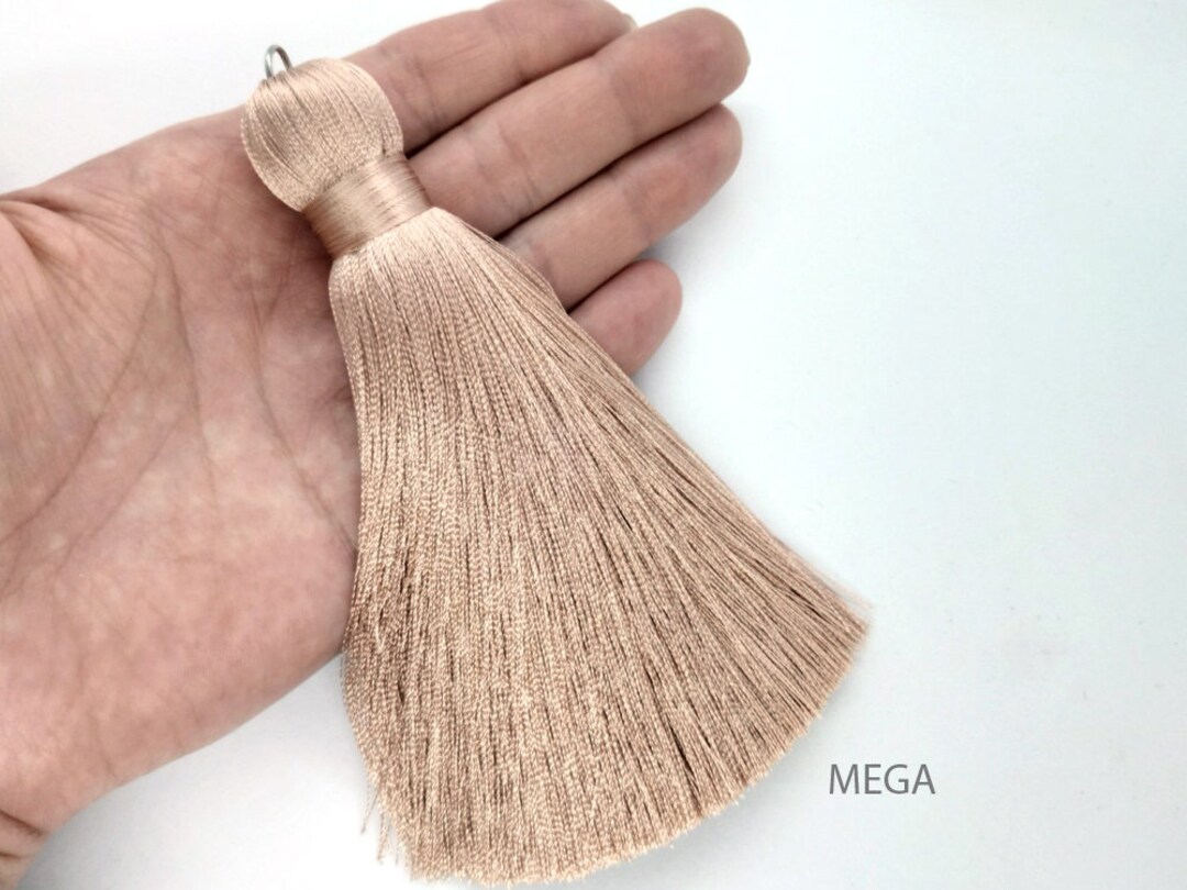 4.5 Inch (12cm) MEGA Thick Silk Tassel, Jumbo Tassel, Large Tassels ...