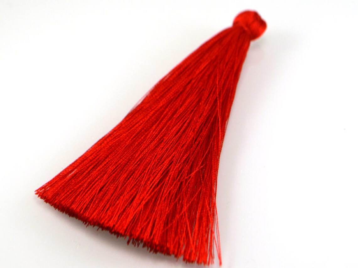 Red Silk Tassel for Pendant Tassels for Earrings Red Tassel - Etsy