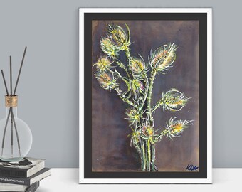 Teasel Print - Etsy