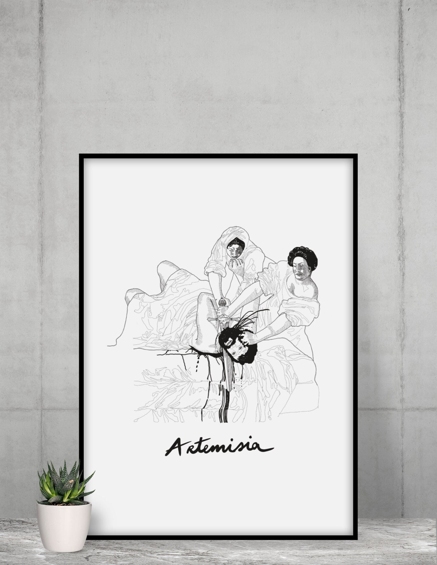 ARTEMISIA GENTILESCHI / Judith Slaying Holofernes Art History - Etsy