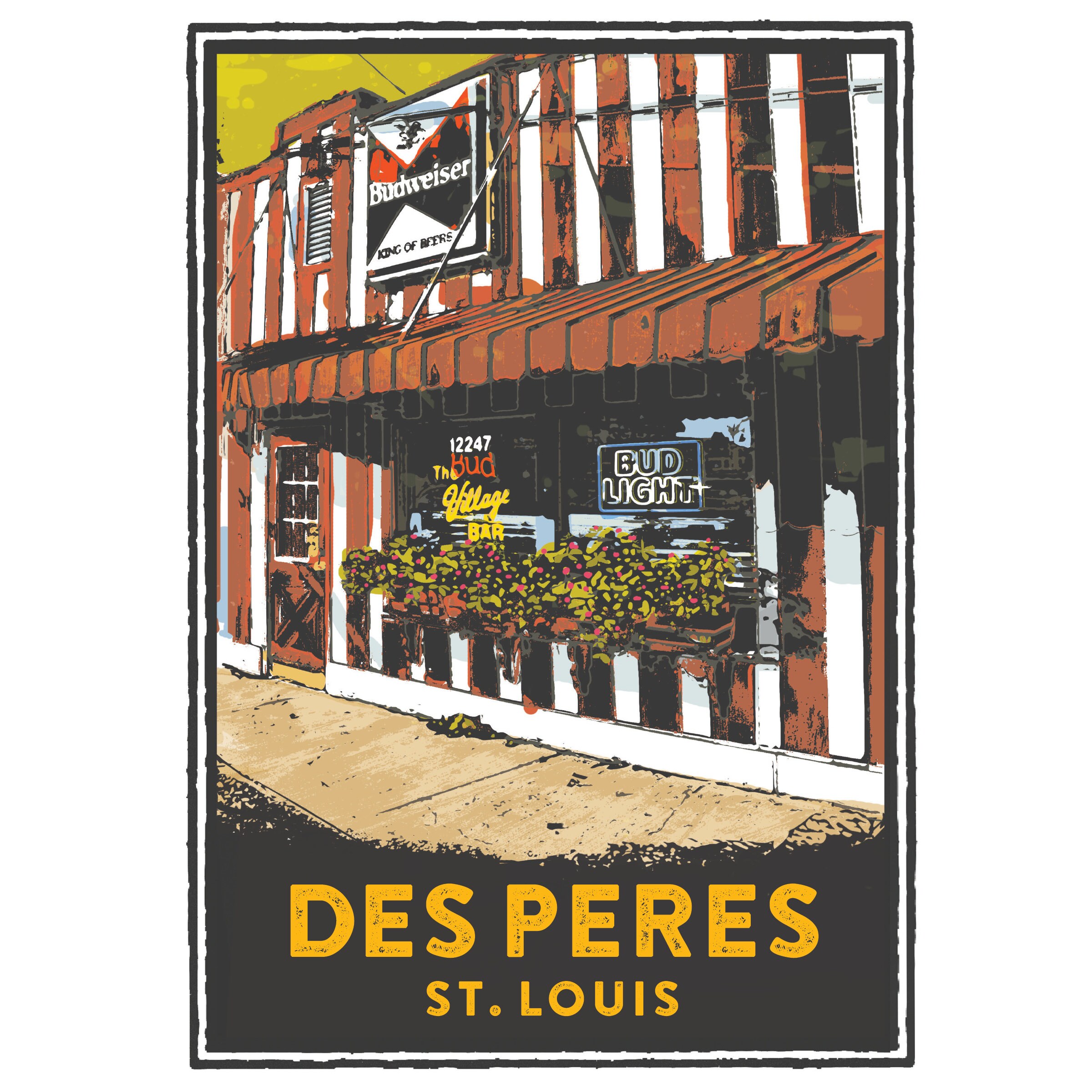 St. Louis Gesture Series the Village Bar in Des Peres - Etsy