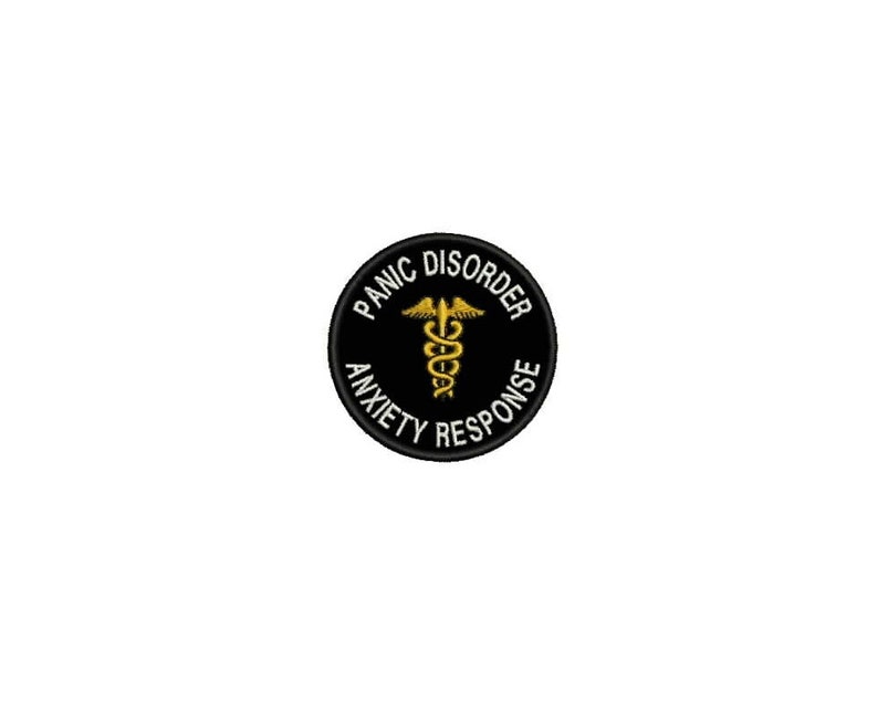 2.5 Inch Panic Disorder Anxiety Response Patch With Hook and Loop ...