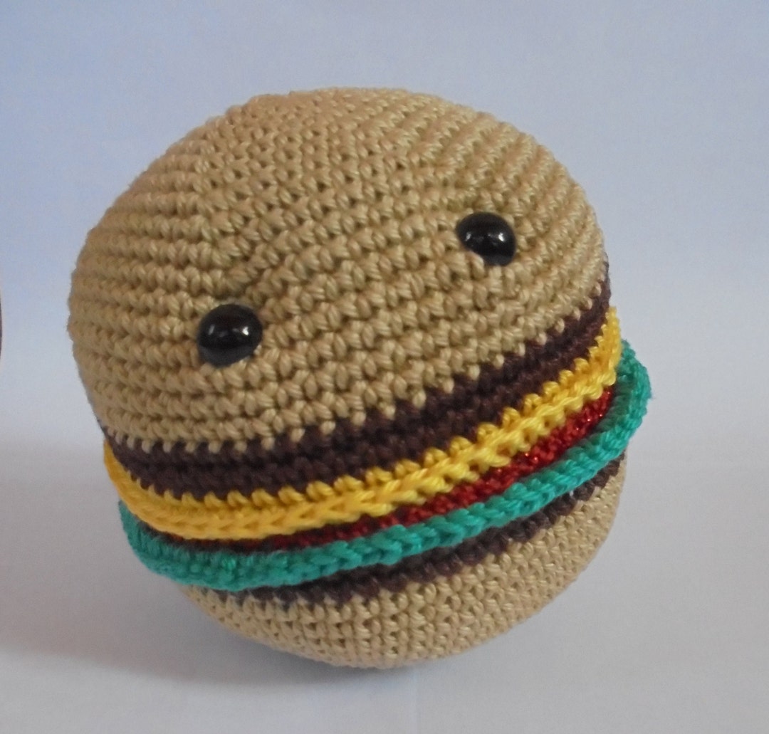 Amigurumi Hamburger Crochet Pattern Small Size, Fun DIY Food Toy PDF - Etsy