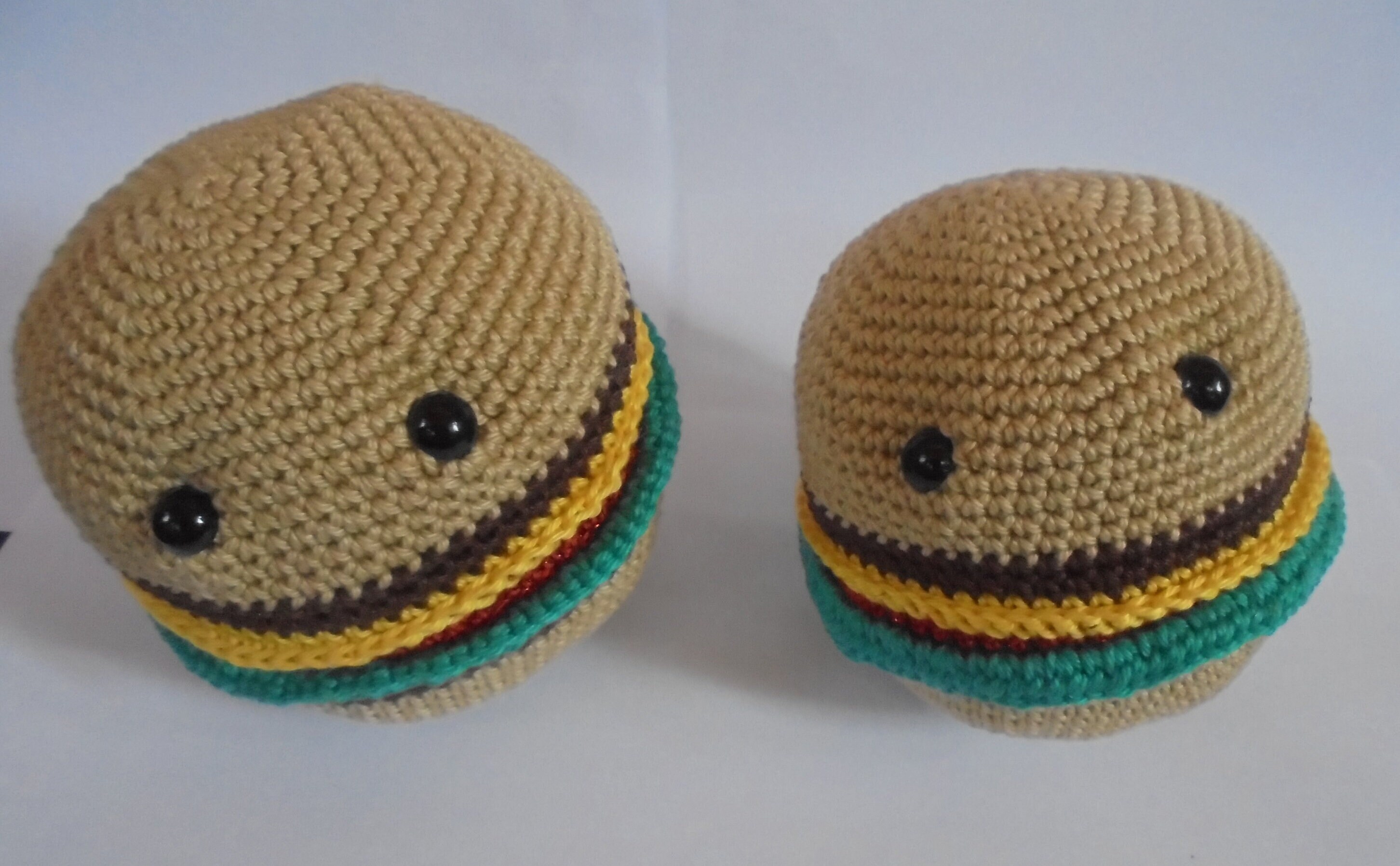 Amigurumi Hamburger Crochet Pattern Small Size, Fun DIY Food Toy PDF - Etsy
