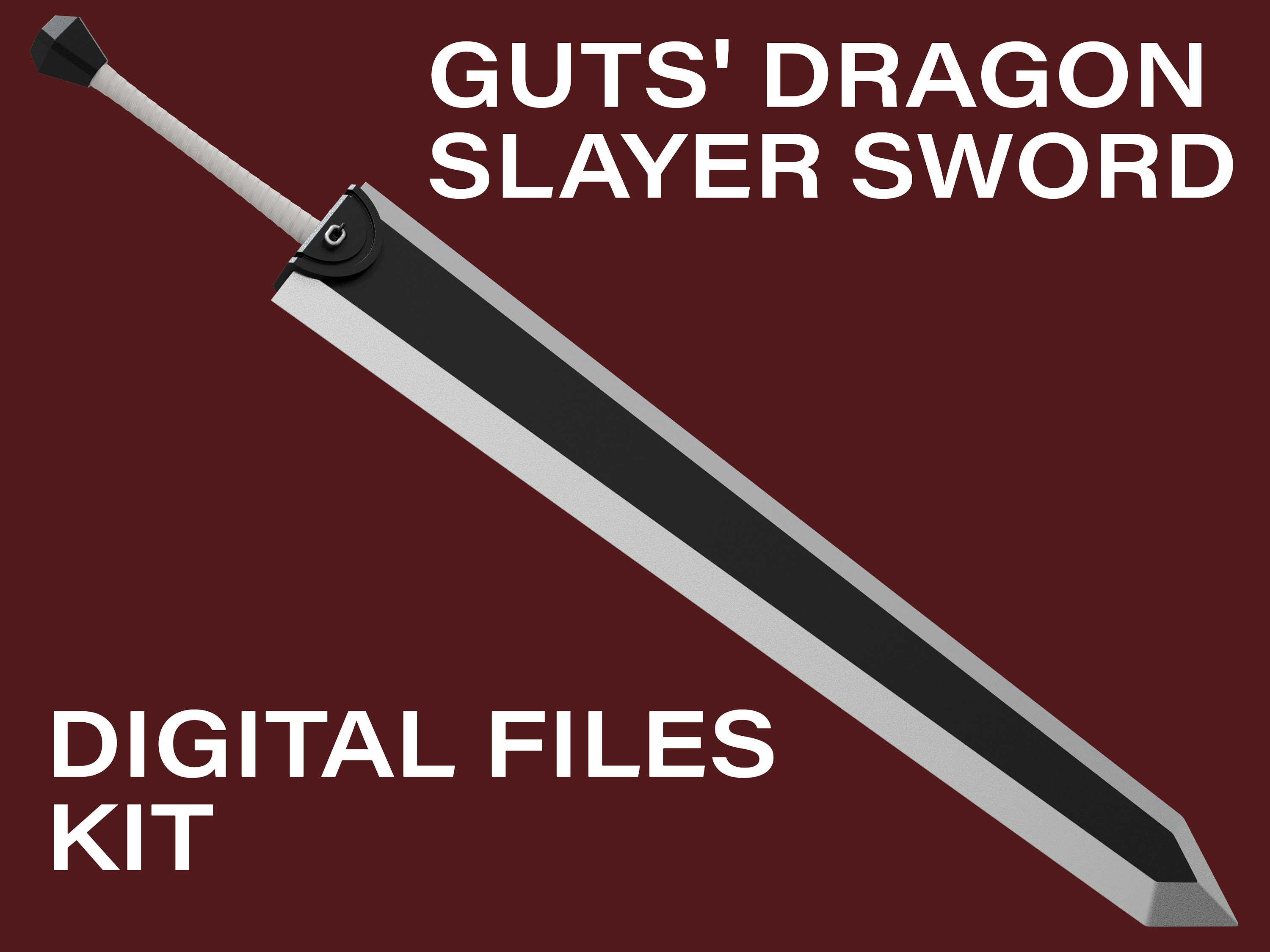 Berserk Guts Dragonslayer Sword - 3D Printable Files Kit - Etsy