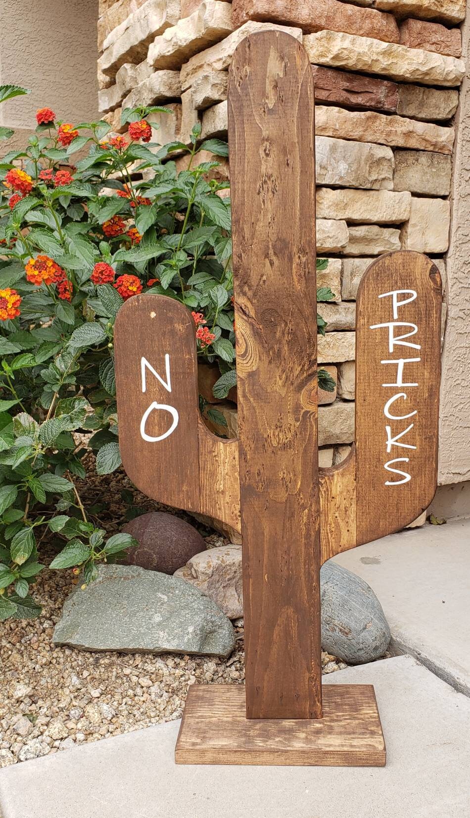 Cactus Sign Wood Cactus Front Door Sign Standing Cactus - Etsy