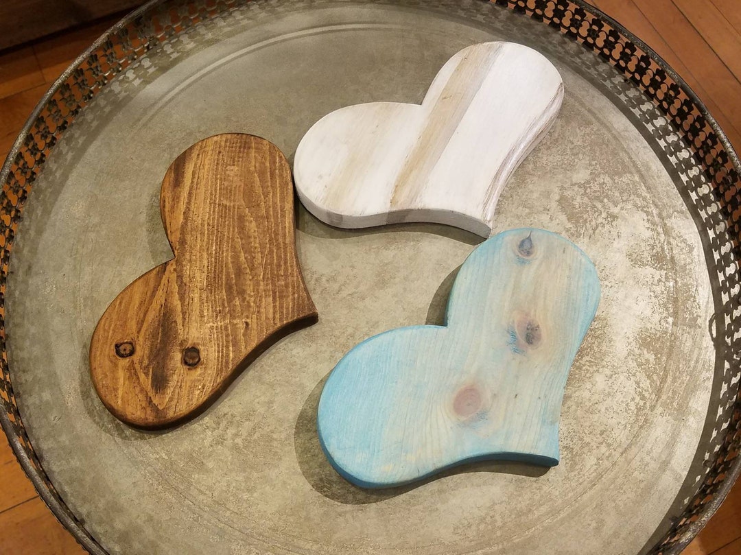Heart | Country Heart | Primitive Heart | Stained Heart | Wood Heart - Etsy