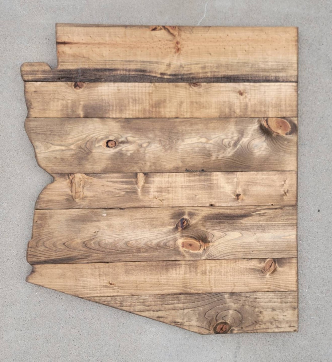 Large Arizona Sign | AZ | State Pallet Sign | Rustic Sanded, Painted ...