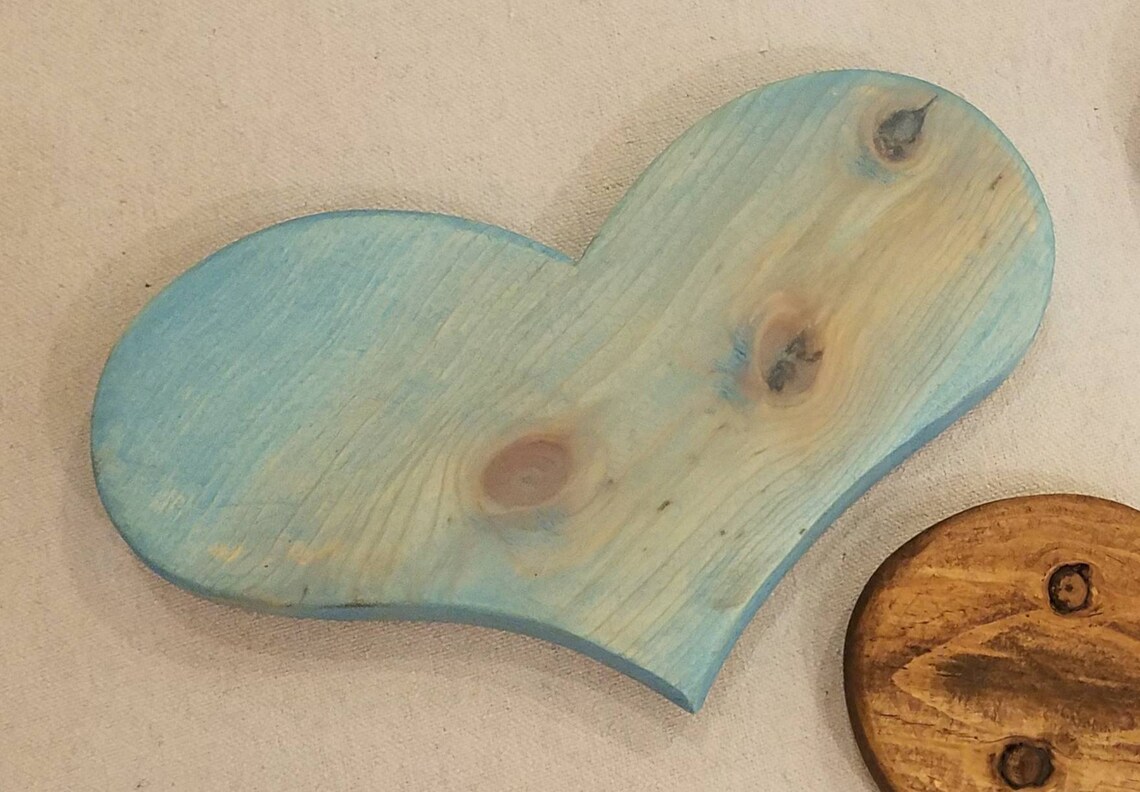 Heart Country Heart Primitive Heart Stained Heart Wood - Etsy