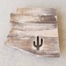 Small Arizona Sign With Cactus Cutout Arizona Wood Sign - Etsy