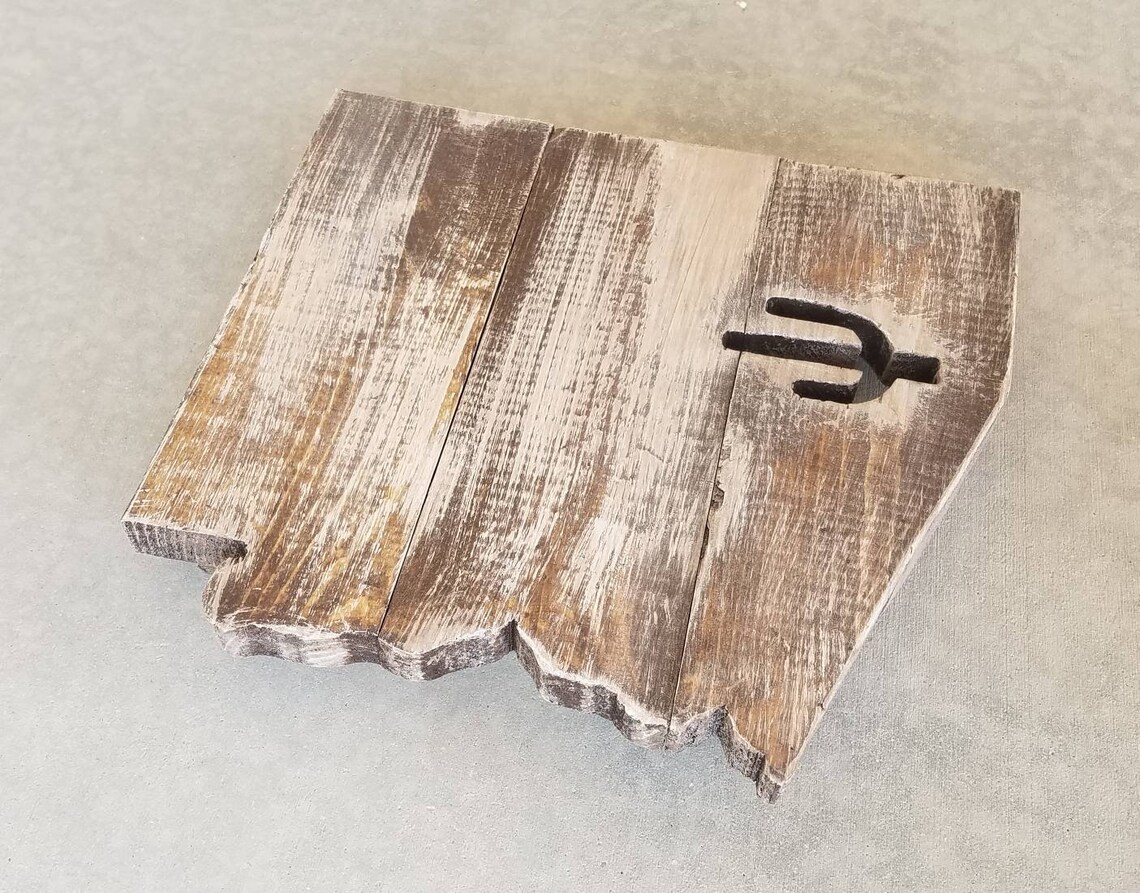 Small Arizona Sign With Cactus Cutout Arizona Wood Sign | Etsy