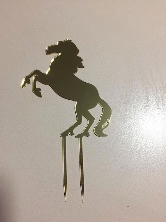 Topper de pastel de caballo silueta de caballo de cría - Etsy México