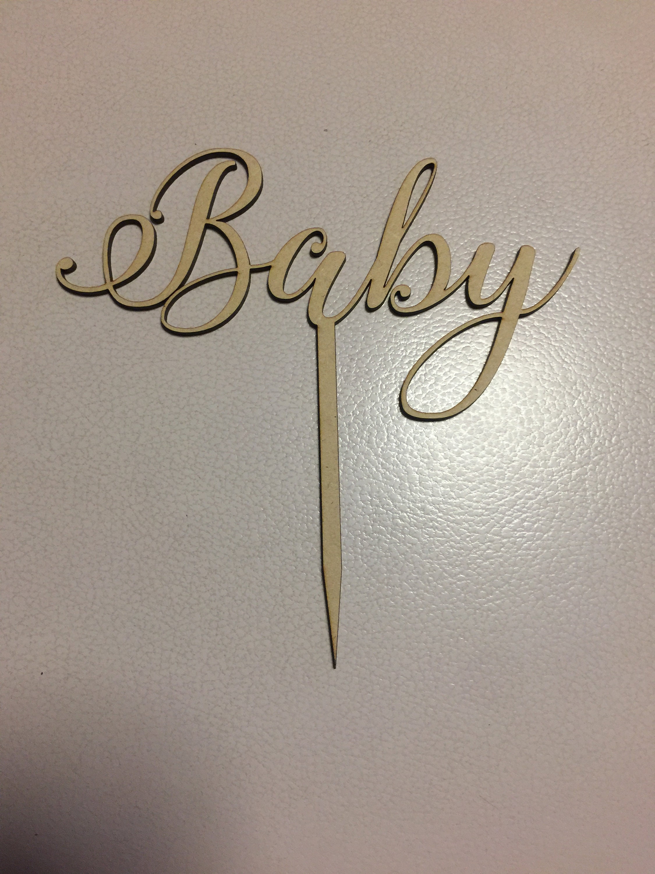 Topper de pastel de bebé, elegir entre 2 fuentes, hecho a medida, corte ...